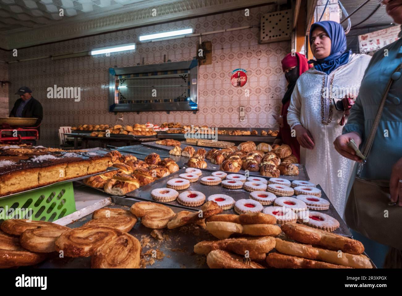 bakery, street of the souk, marrakesh, morocco, africa Stock Photo - Alamy
