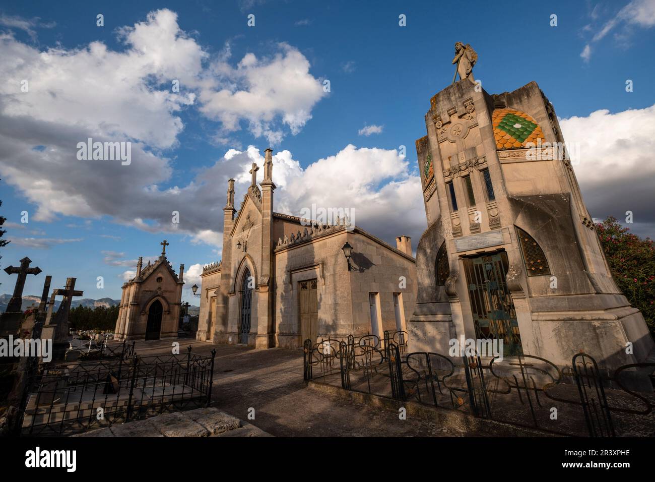 Modernist mausoleum of the Bestard family, 19th century, Santa Maria ...