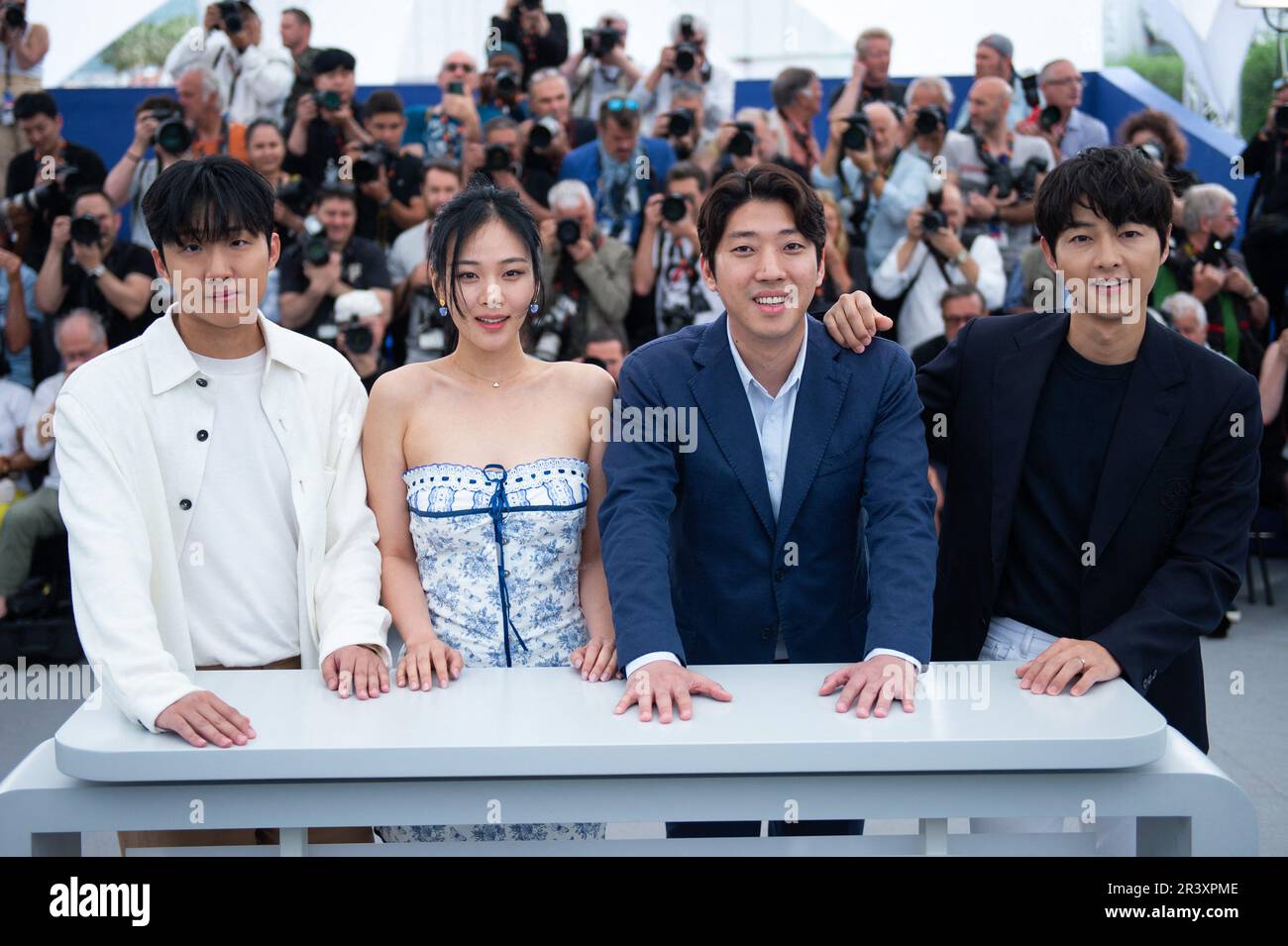 Cannes, France. 25th May, 2023. Xa Bin Hong, Hyoung Seo Kim, Kim Chang ...