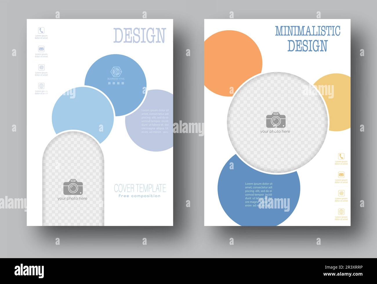 Geometric composition. A set of templates for the design of banners ...