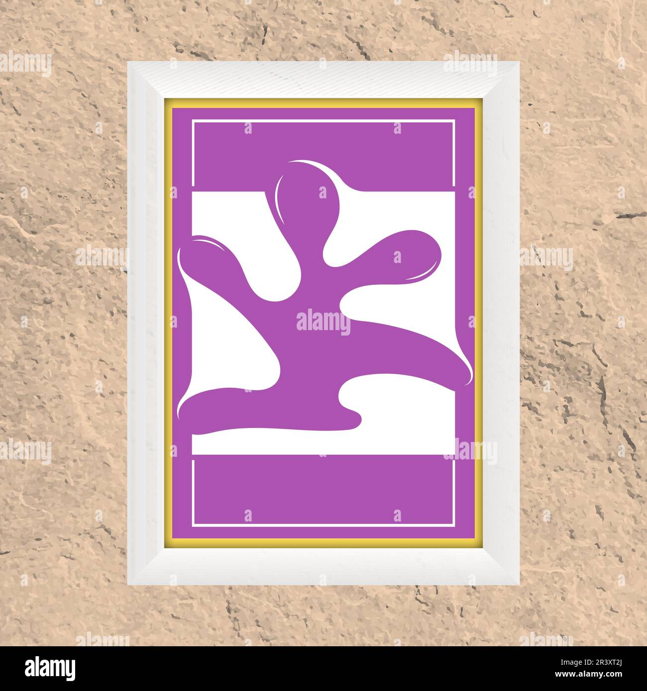 Layout of an abstract painting. Template for print, banner, poster and ...