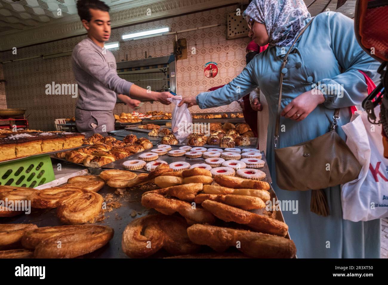 bakery, street of the souk, marrakesh, morocco, africa Stock Photo - Alamy