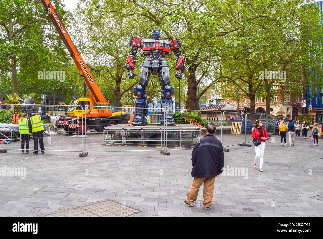 London, England, UK. 25th May, 2023. Huge Transformers have been ...