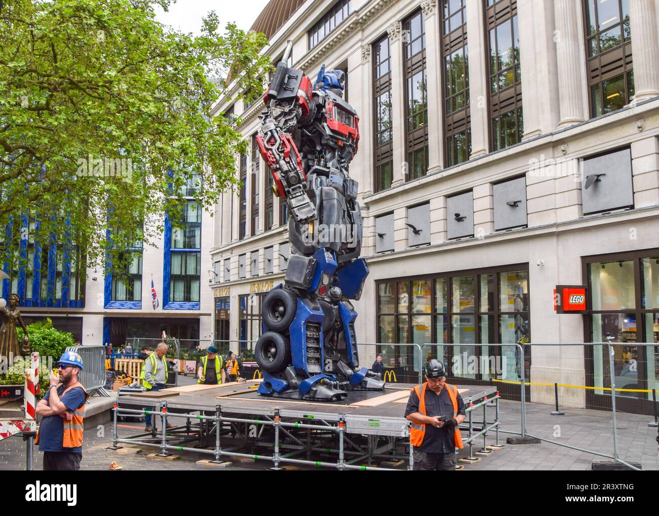 London, England, UK. 25th May, 2023. Huge Transformers have been ...