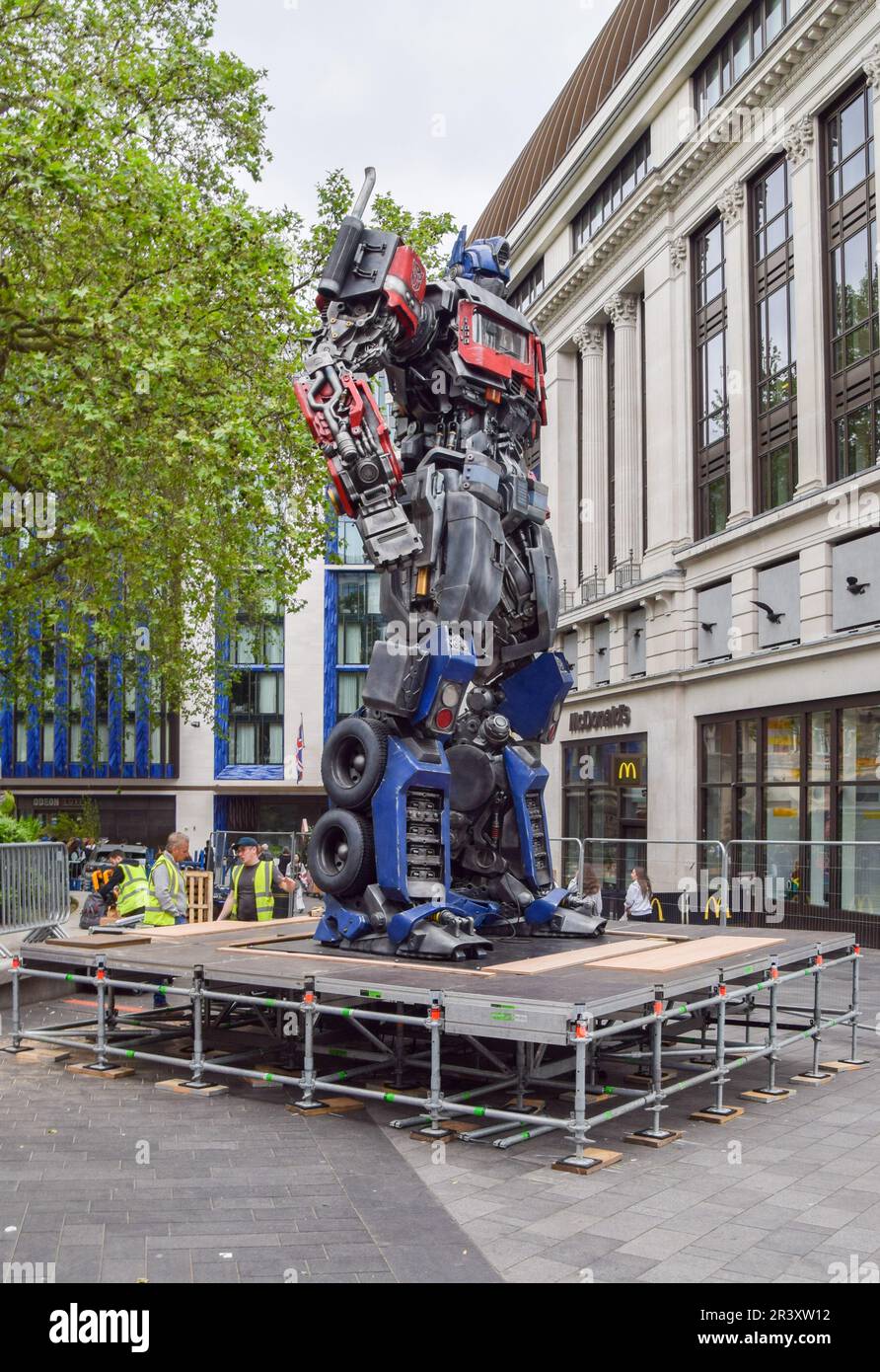 London, England, UK. 25th May, 2023. Huge Transformers have been ...