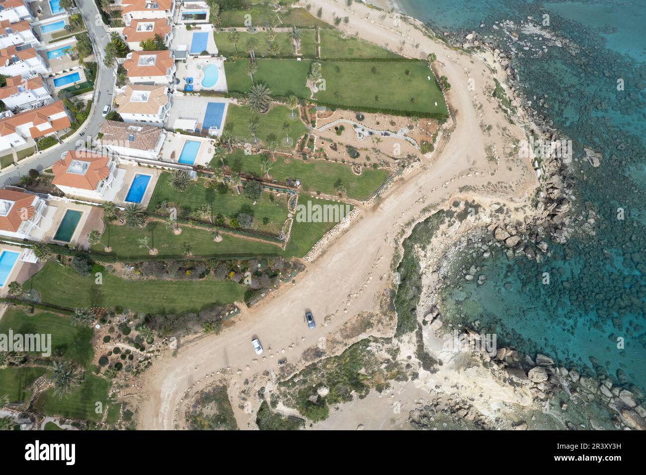 Paralimni aerial hi-res stock photography and images - Alamy