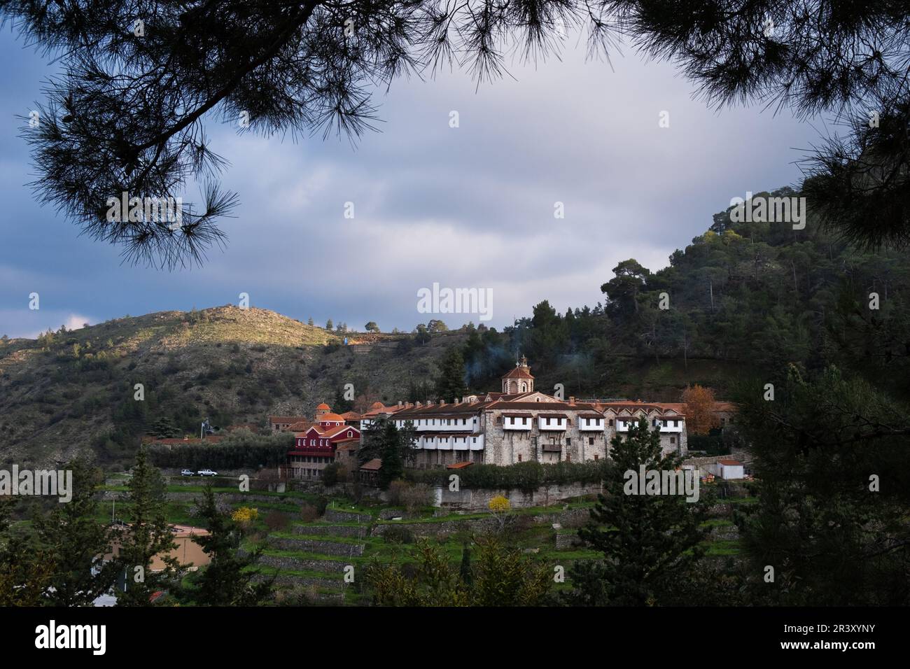 Christian orthodox monastery of Machairas dedicated to the Virgin Mary ...