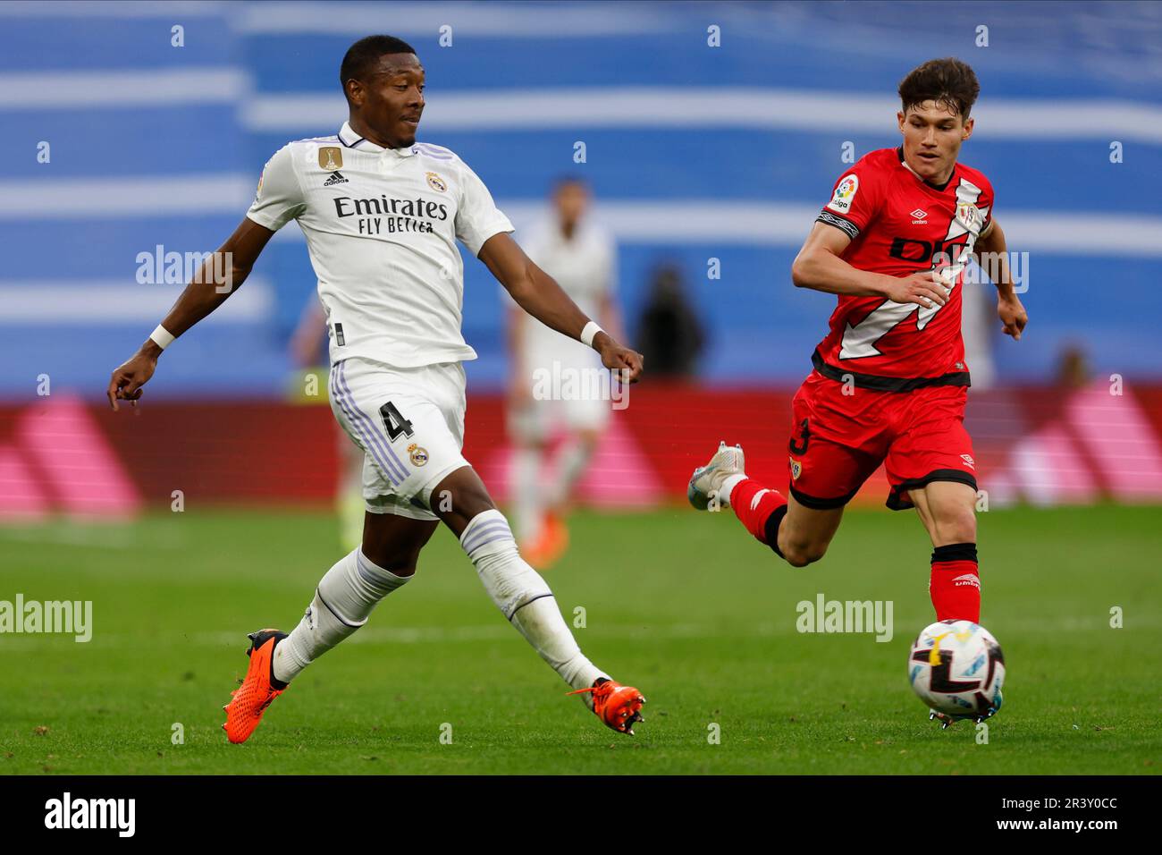 Madrid, Spain. 24th May, 2023. David Alaba of Real Madrid CF and Fran ...