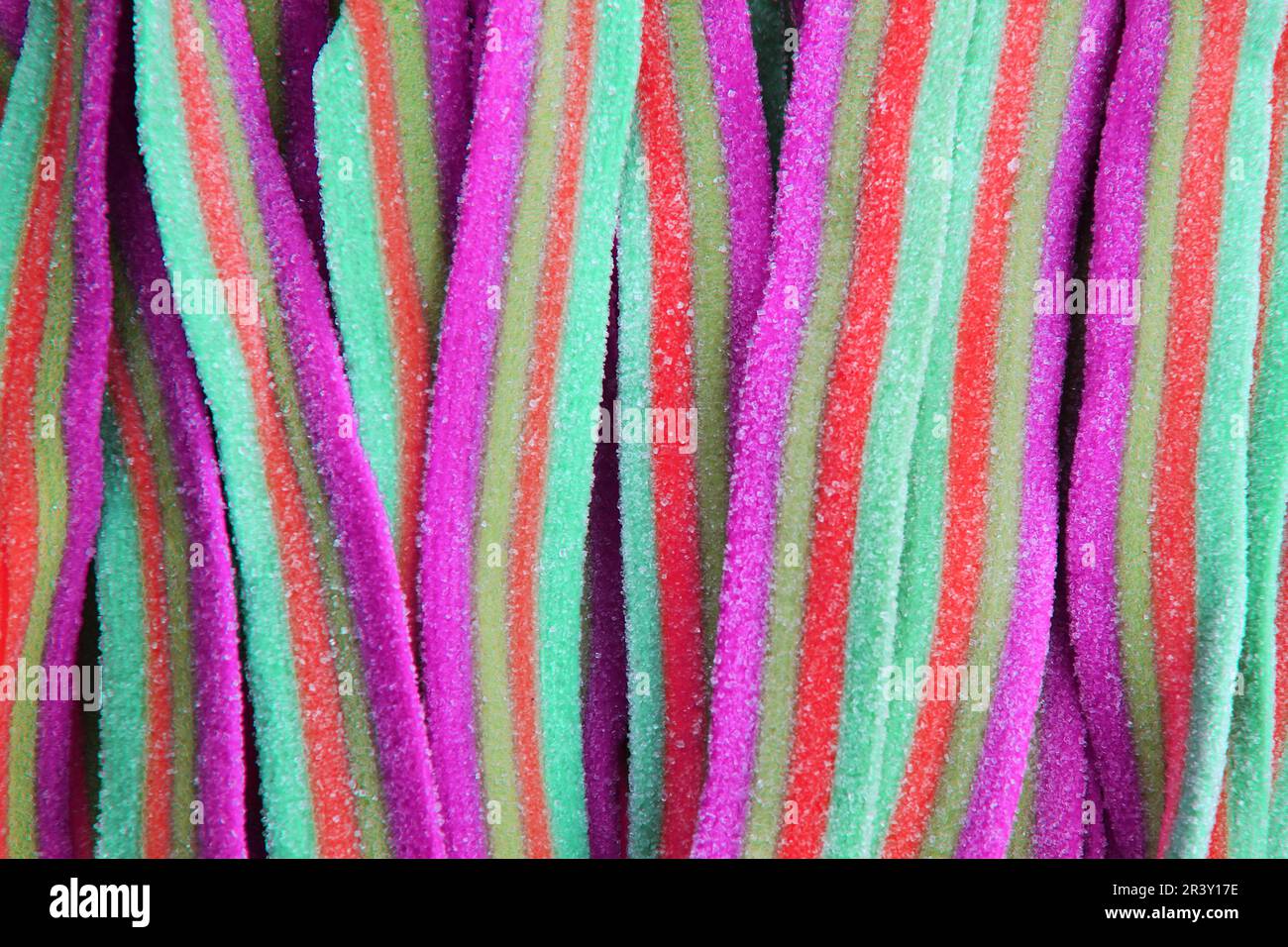 color candy strings texture as very nice food background Stock Photo ...