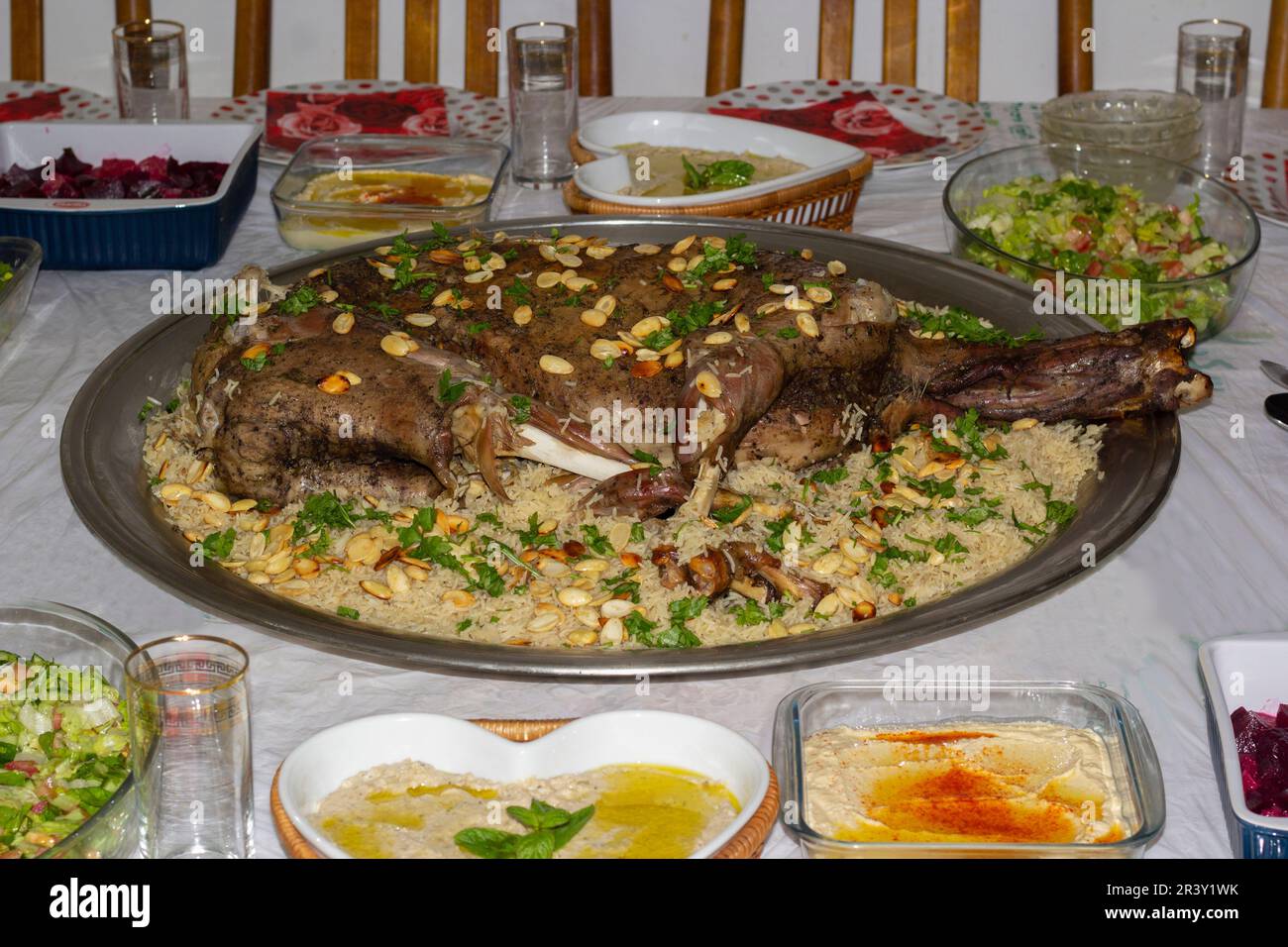 Mandi is a traditional dish from Yemen of meat, rice, and spices. It is ...