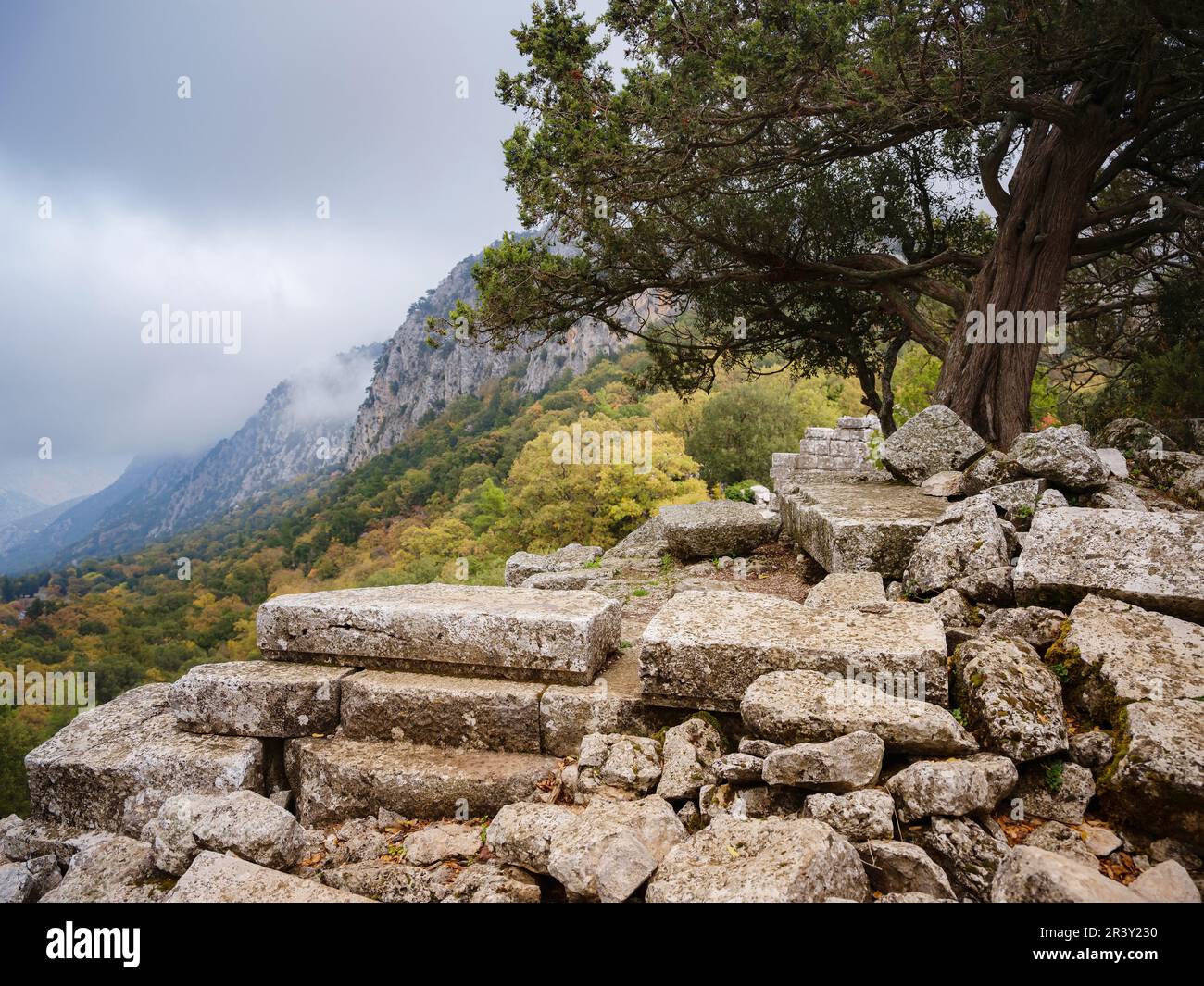 Autumn walk by Termessos Ancient City, Turkey. Turkeys most outstanding ...