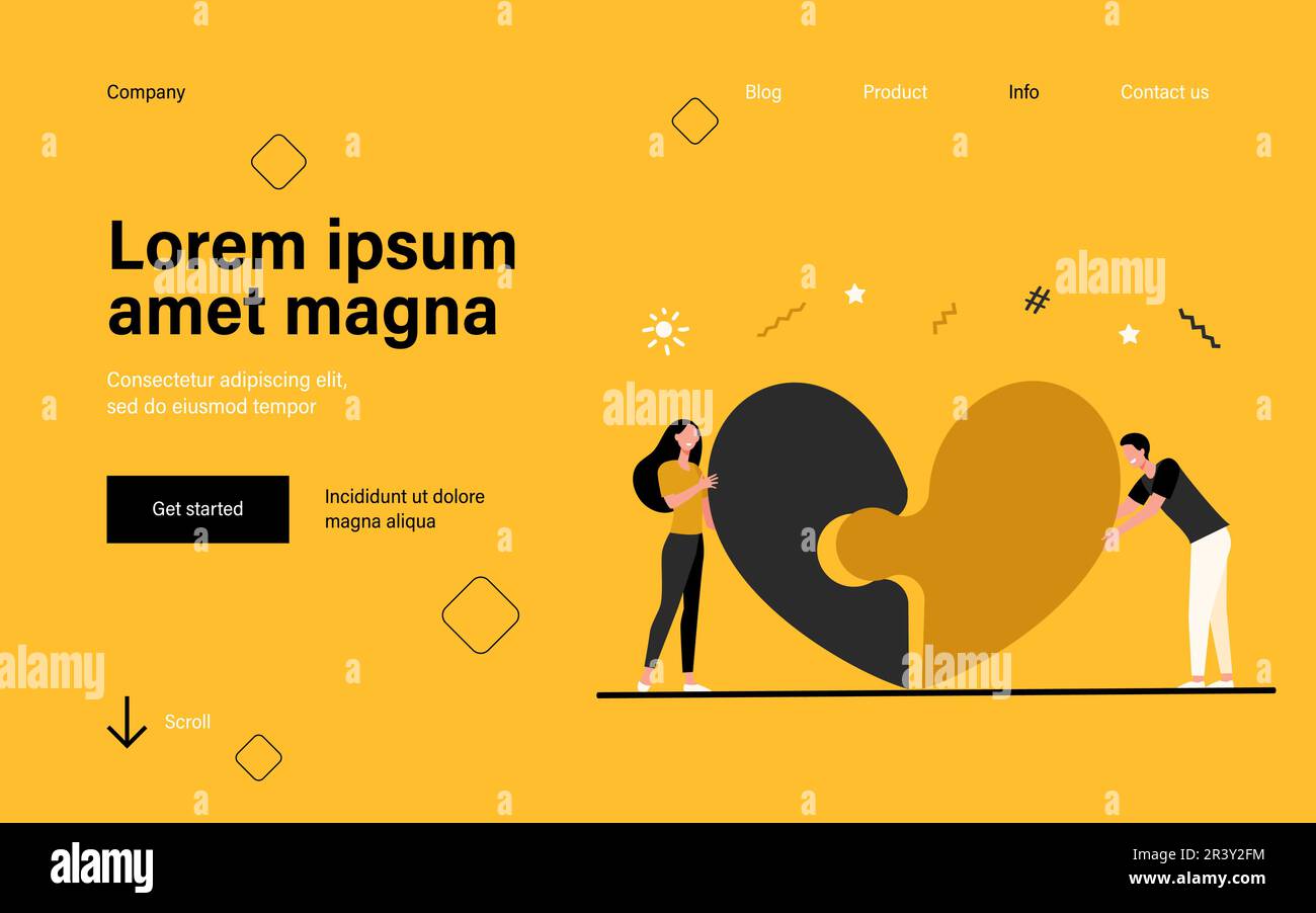 Romantic young couple celebrating Stock Vector Images - Alamy