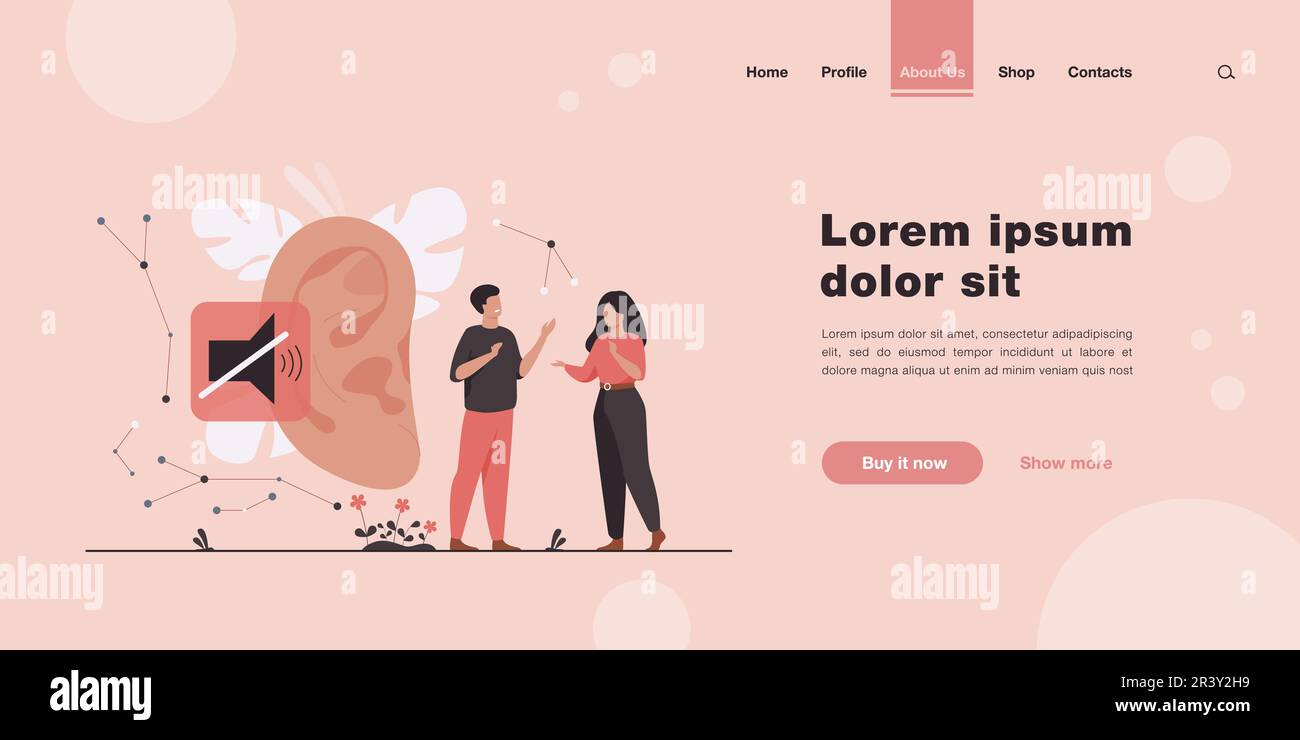 Couple of deaf people talking with hand gestures Stock Vector Image ...