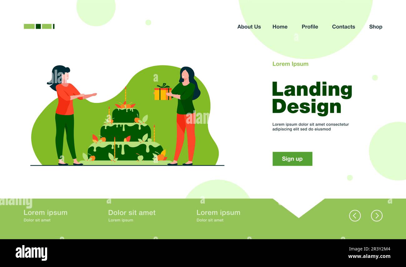 Happy business lady presenting Stock Vector Images - Alamy