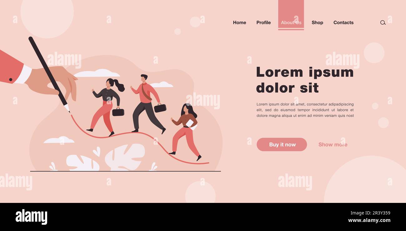 Business people walking up on increase chart line Stock Vector Image ...