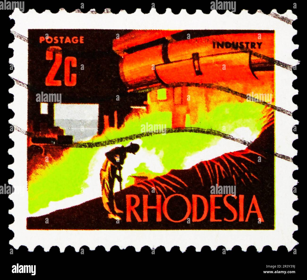 MOSCOW, RUSSIA - MAY 18, 2023: Postage stamp printed in Rhodesia shows ...