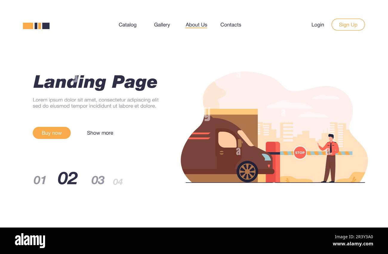 Automobile security gate Cut Out Stock Images & Pictures - Alamy