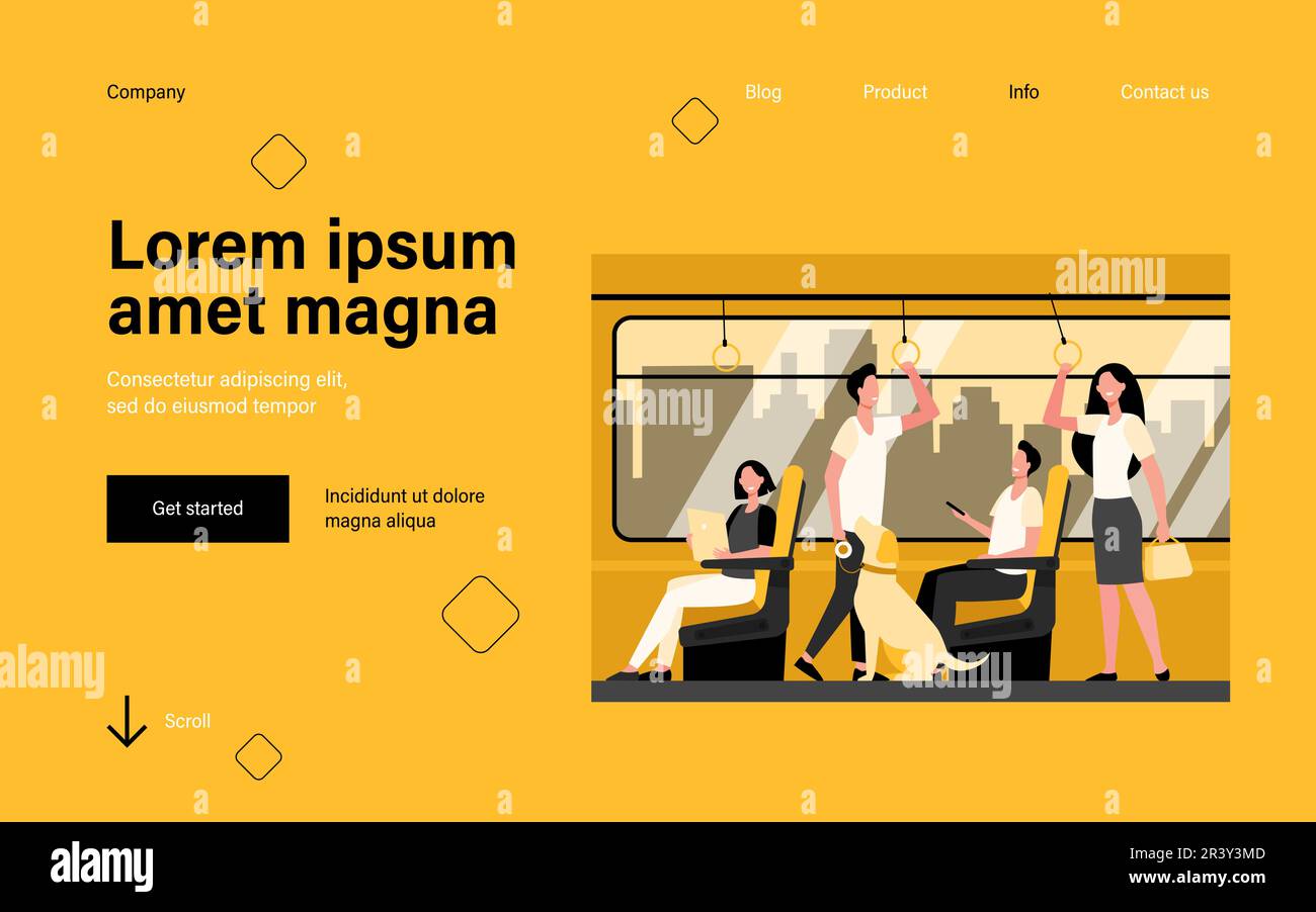 People riding subway train Stock Vector Image & Art - Alamy