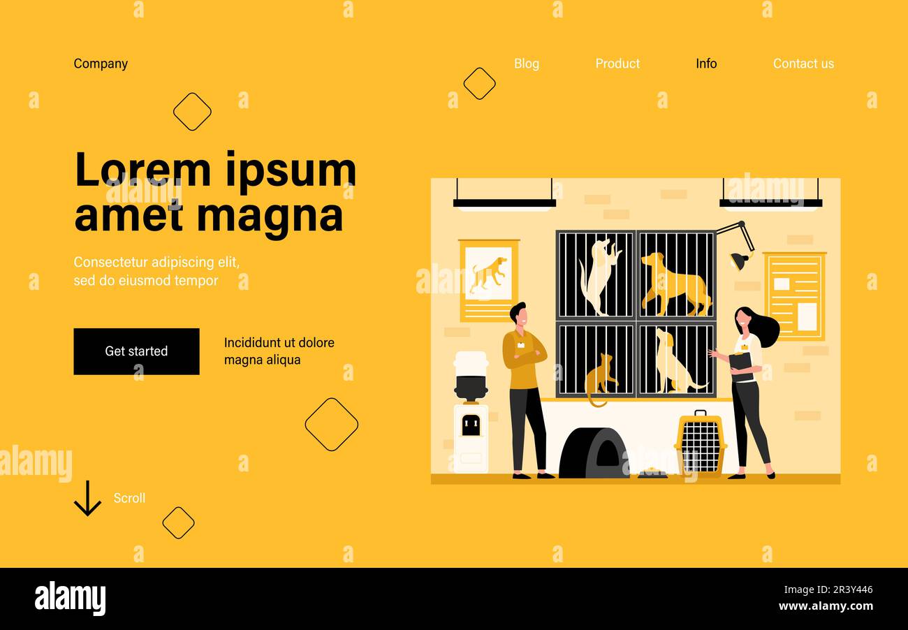 Homeless cat animal shelter in Stock Vector Images - Alamy