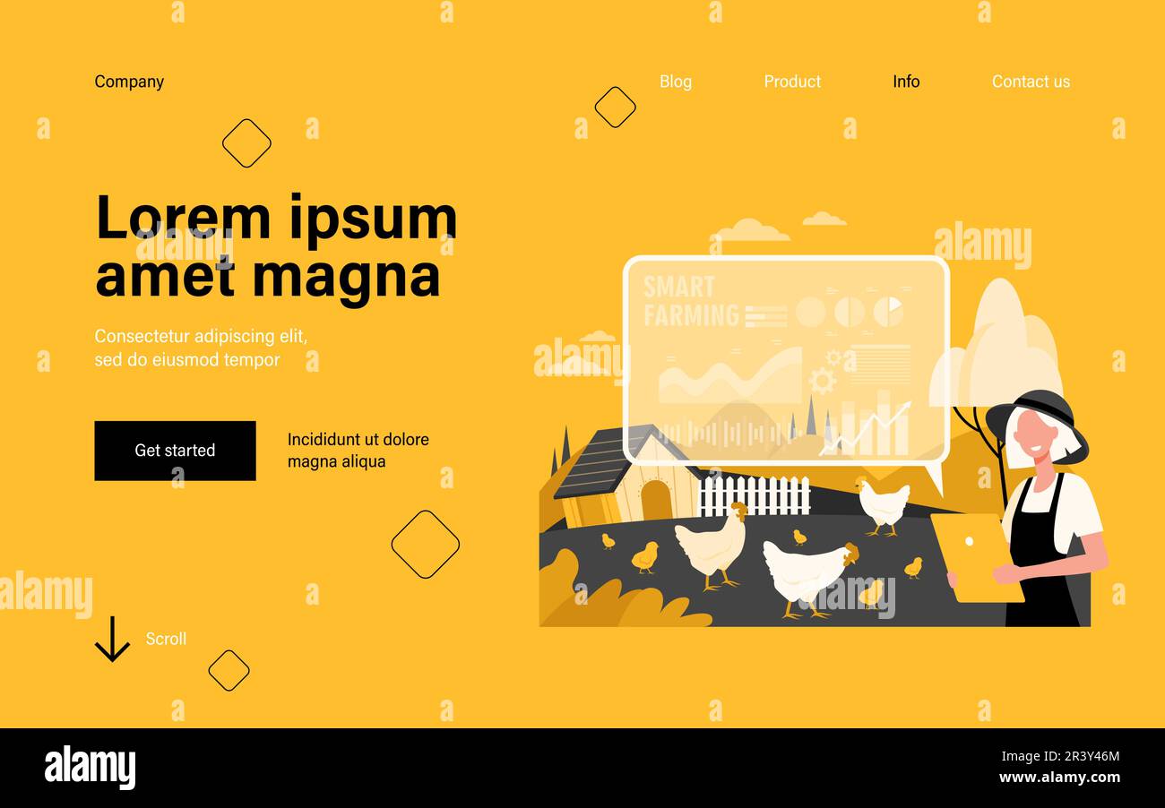 Cartoon smart farm people Stock Vector Images - Alamy