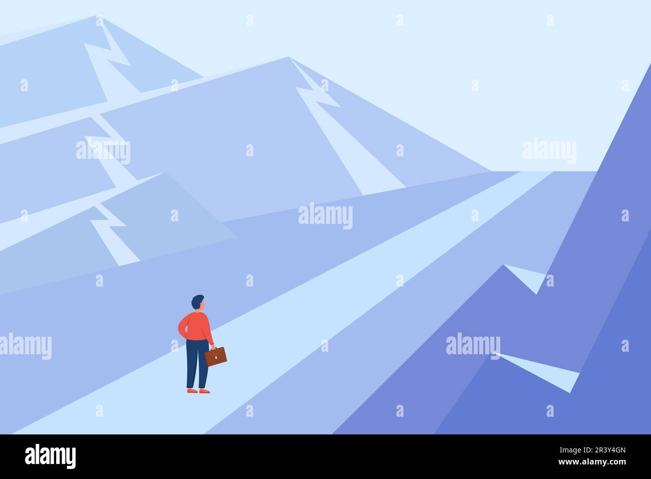 Concept looking ahead Stock Vector Images - Alamy