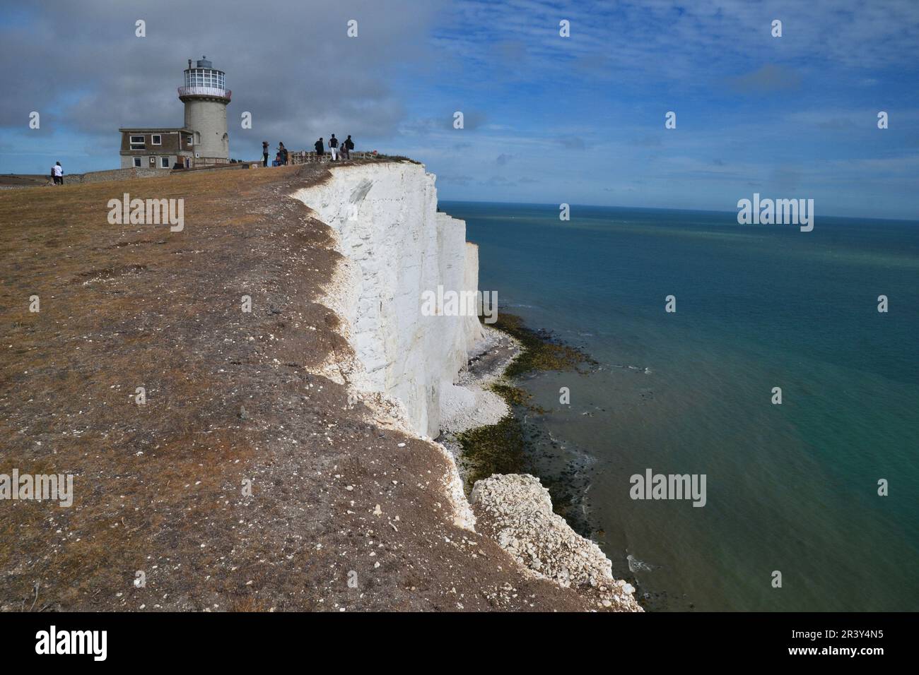 Belle Tout Lighthouse on Beachy Head, Eastbourne, Sussex, UK Stock ...