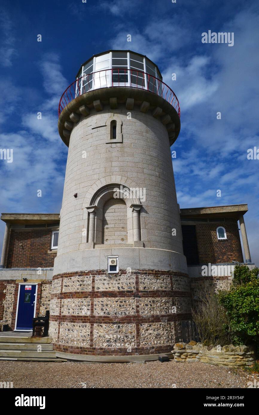Belle Tout Lighthouse on Beachy Head, Eastbourne, Sussex, UK Stock ...