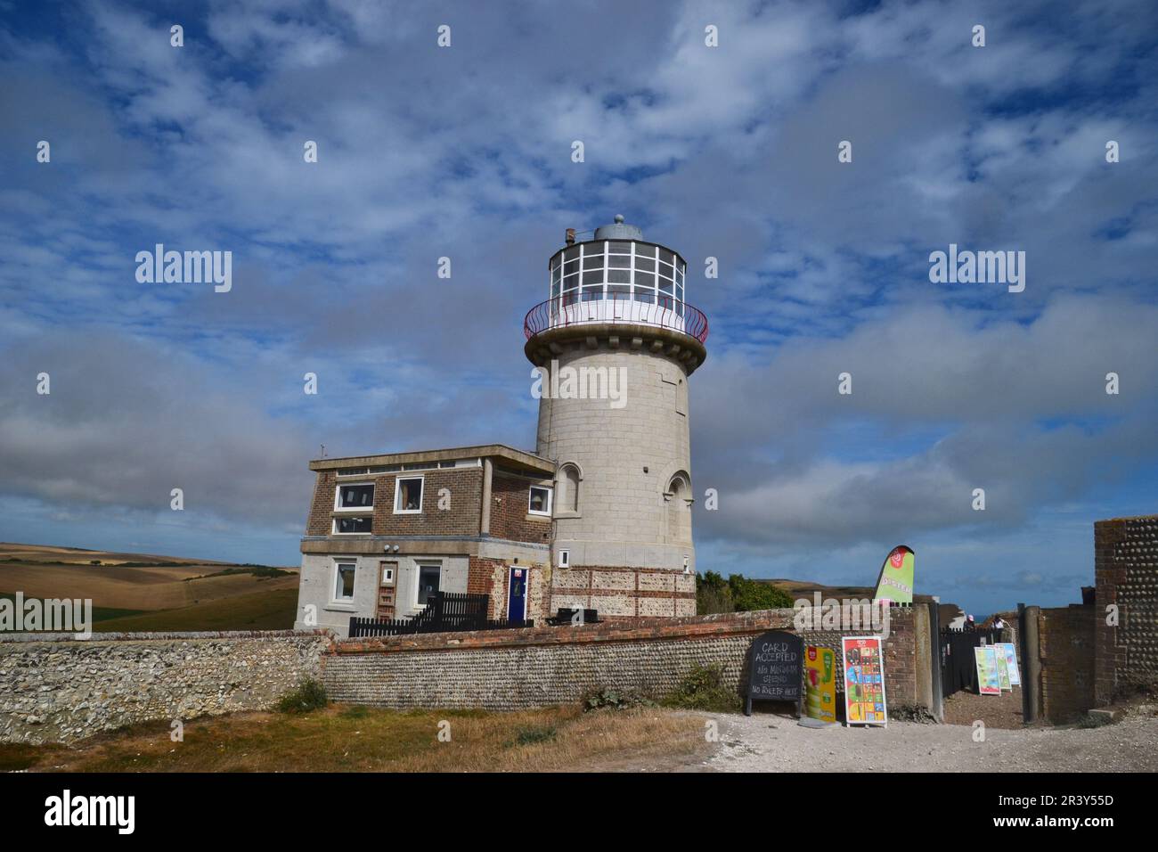 Belle Tout Lighthouse on Beachy Head, Eastbourne, Sussex, UK Stock ...