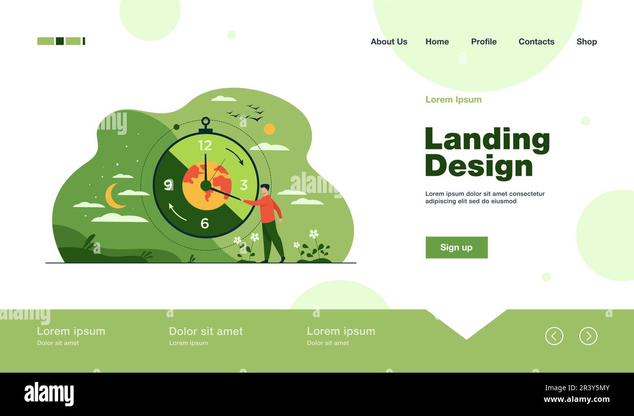 Man moving clock arrows and managing time Stock Vector Image & Art - Alamy