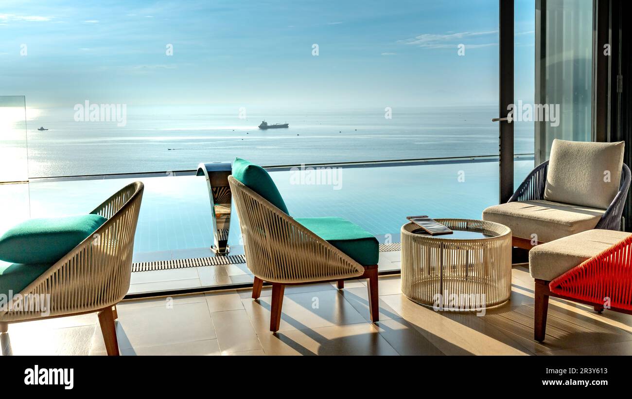 Radisson 5-star hotel Da Nang, Vietnam - May 16, 2023: Admire the ...