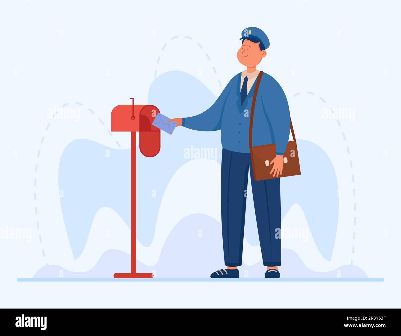 Postman delivering letter hi-res stock photography and images - Alamy