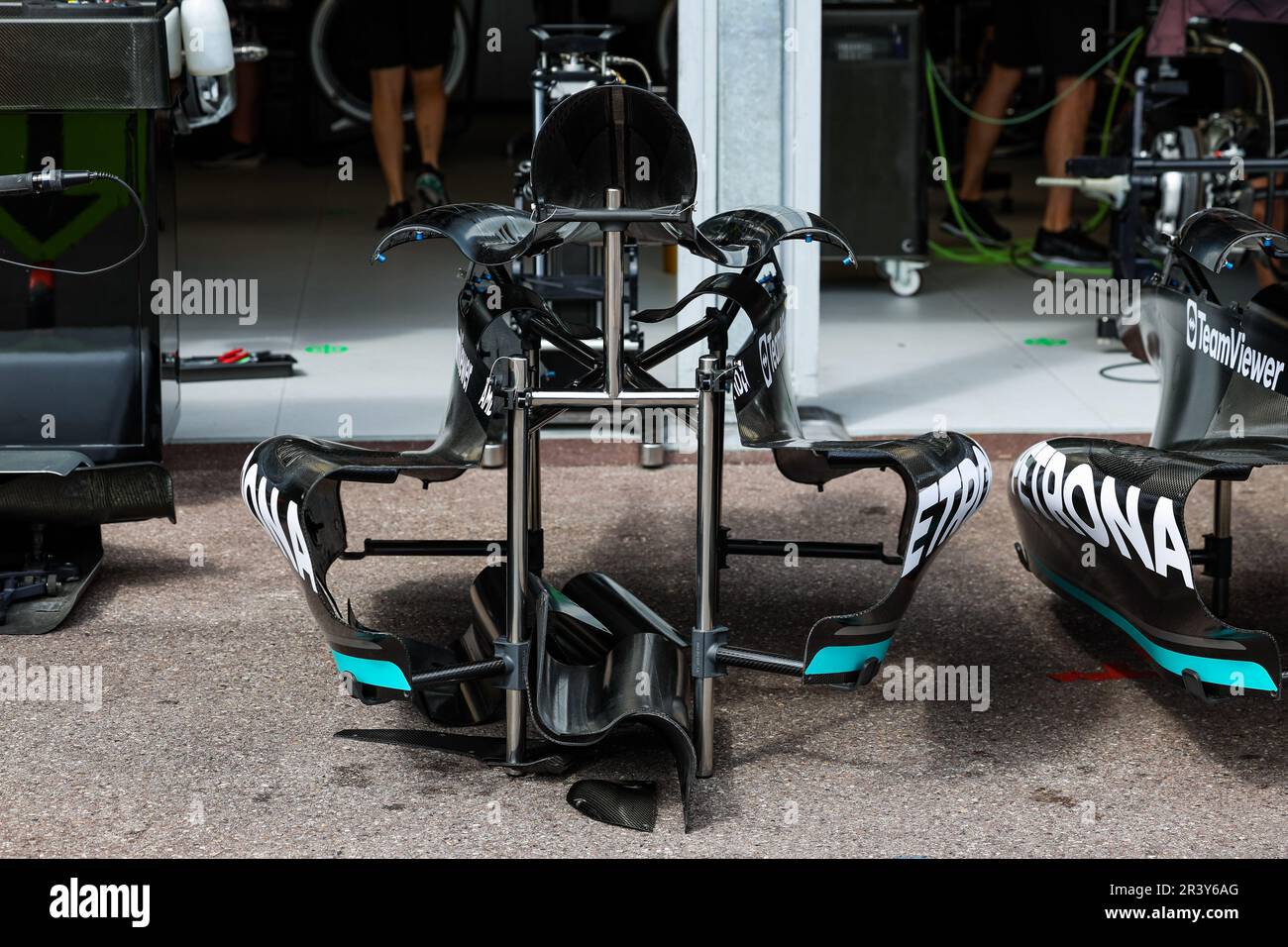 Monaco - 25/05/2023, Mercedes AMG F1 Team W14, mechanical detail of the new side pods in the ...