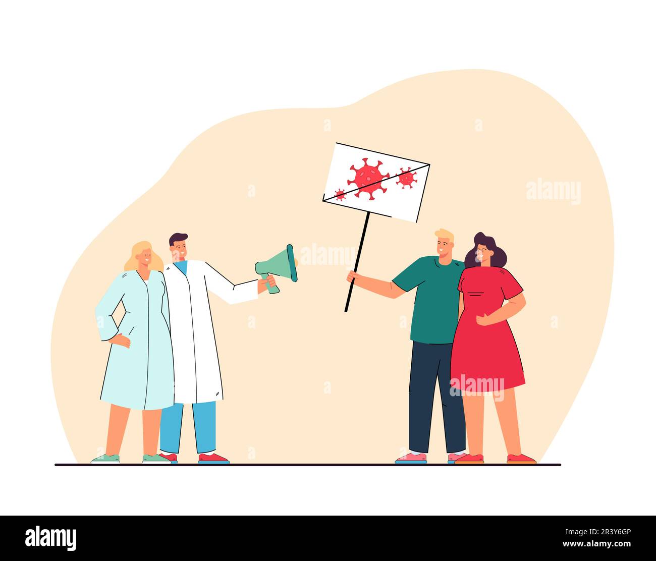 Confrontation between doctors and patients Stock Vector Image & Art - Alamy