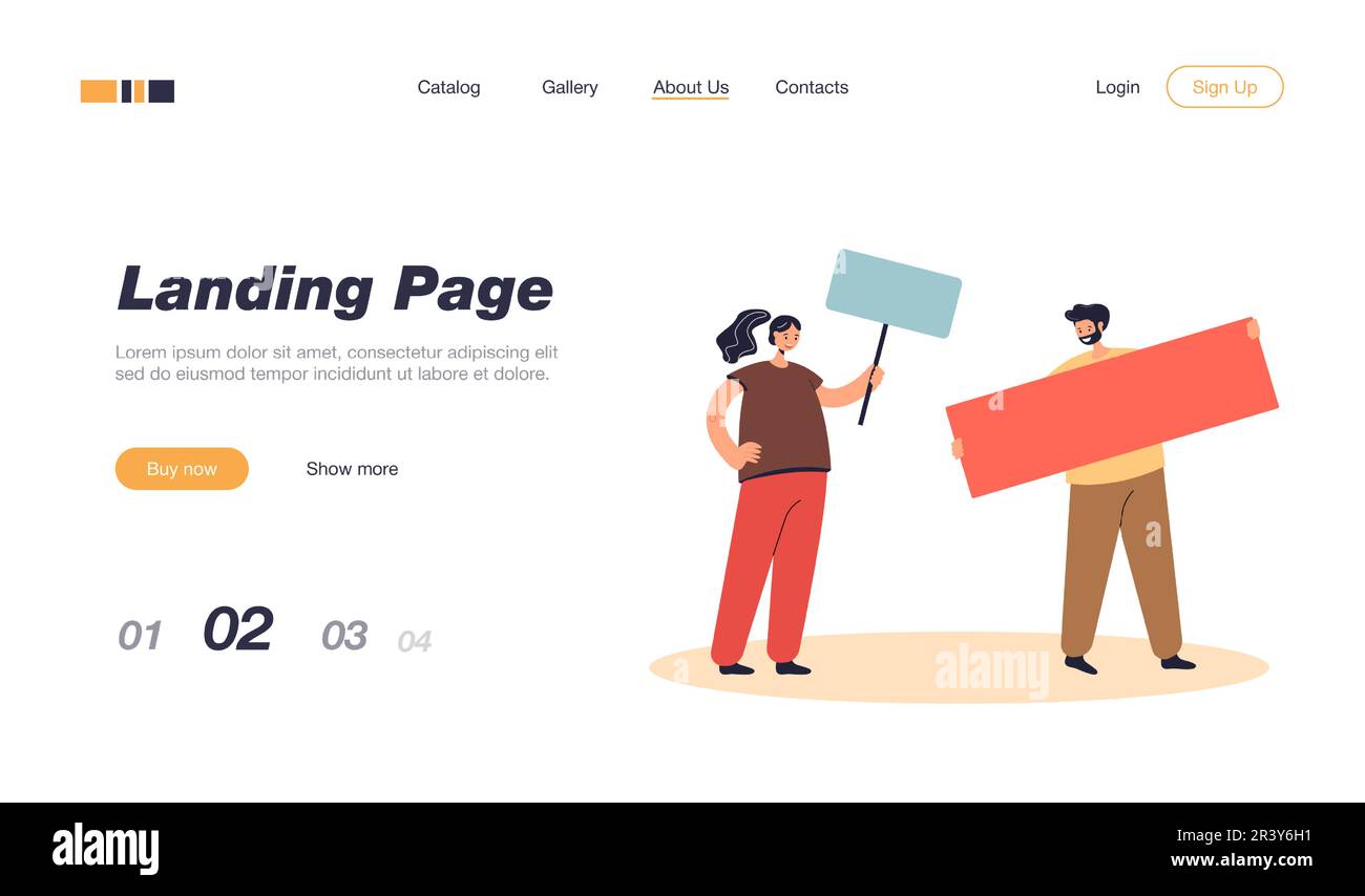 Protesting placard Cut Out Stock Images & Pictures - Alamy