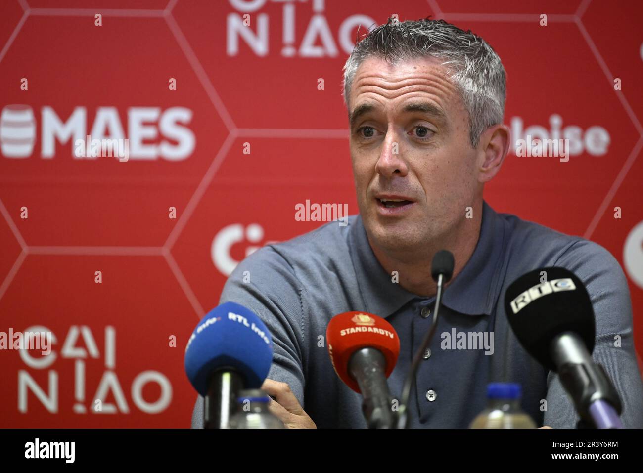 Liege, Belgium. 25th May, 2023. Standard's sportive manager Fergal ...