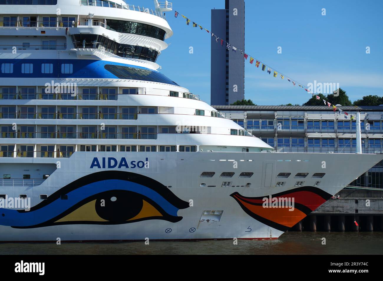 Cruise ship AIDAsol in Hamburg Stock Photo - Alamy