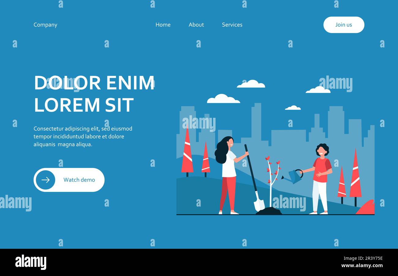 Small tree garden park Stock Vector Images - Alamy