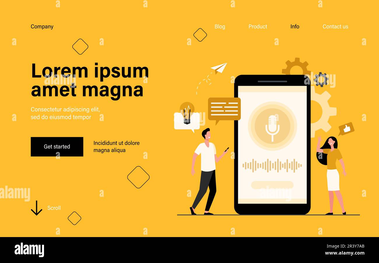 Home voice controlled smart Stock Vector Images - Alamy