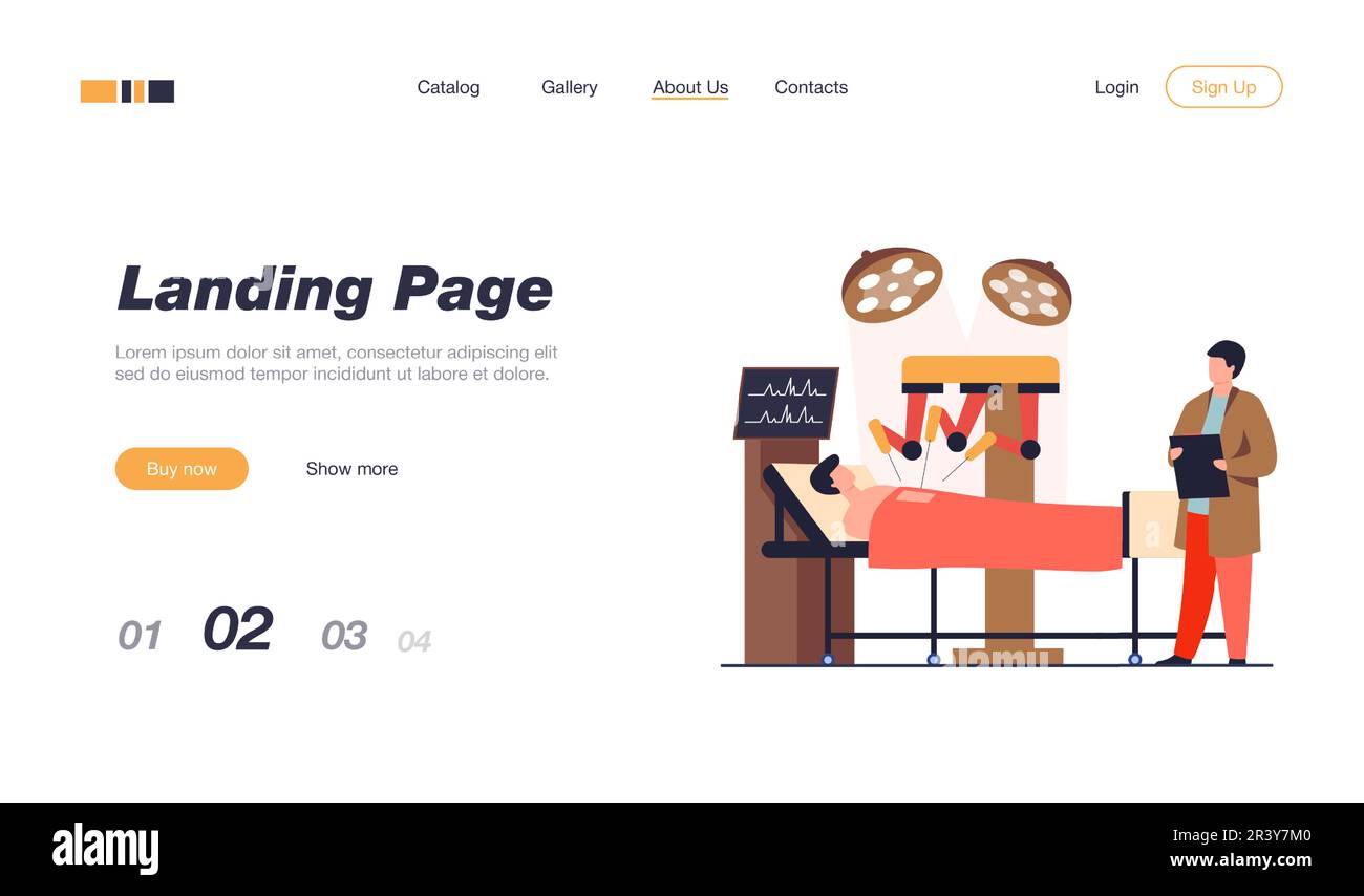 Modern robot surgery Cut Out Stock Images & Pictures - Alamy