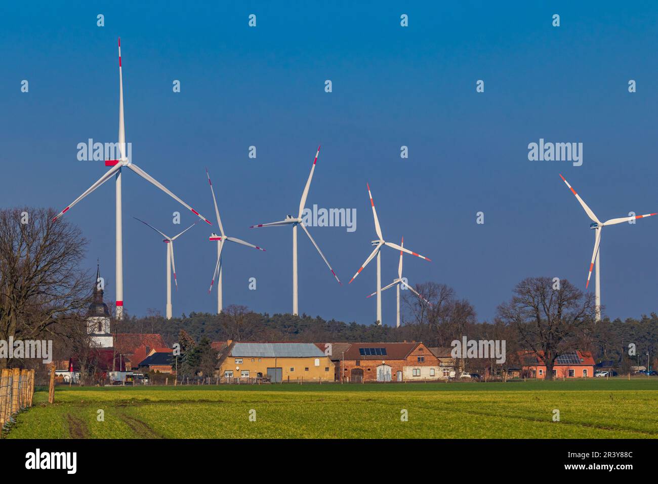 Wind farm brandenburg hi-res stock photography and images - Alamy