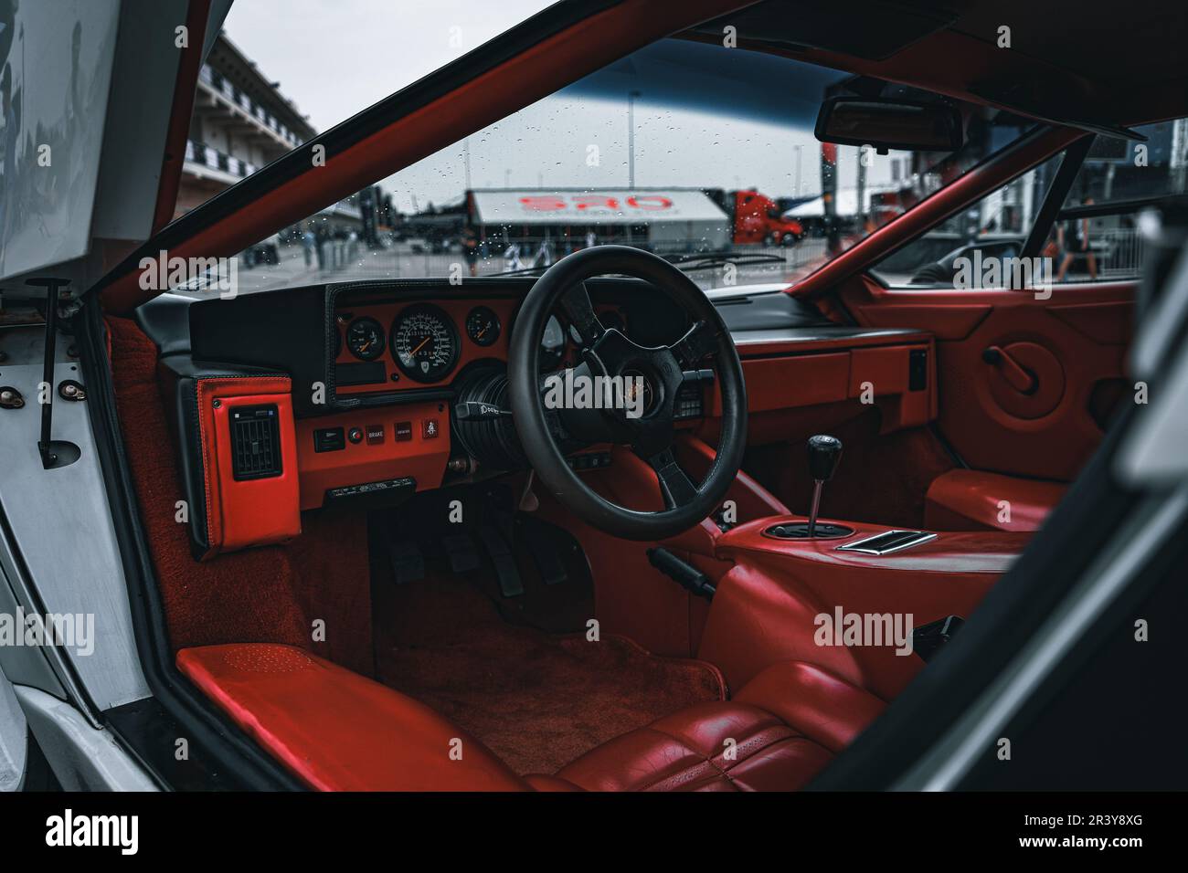 Interior of a Lamborghini Countach Stock Photo - Alamy