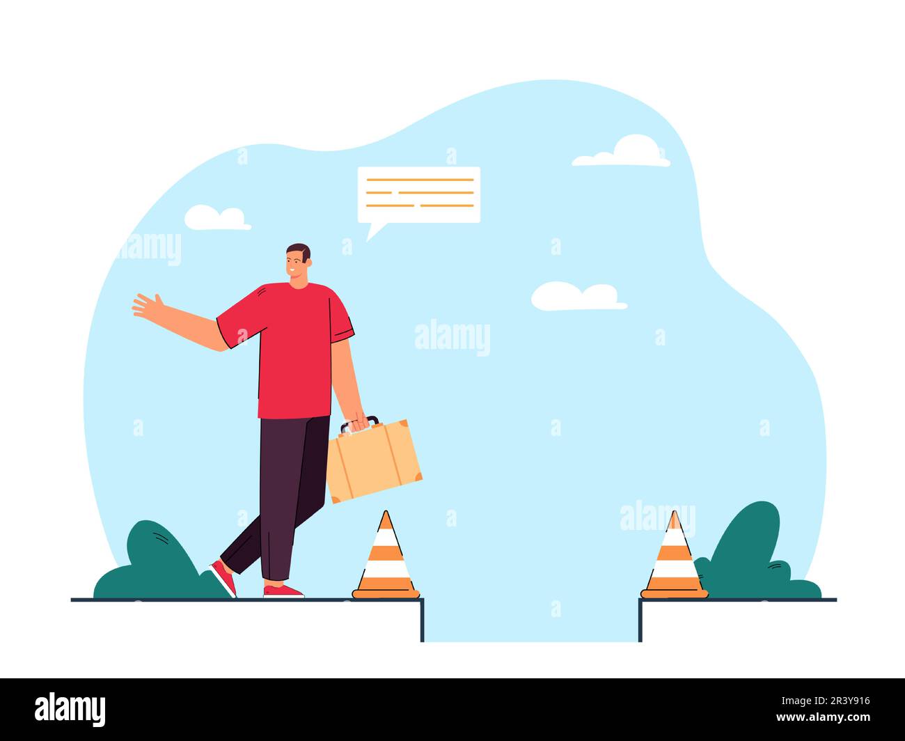 Man stepping into hole flat vector illustration Stock Vector Image ... Man stepping into hole flat vector illustration Stock Vector Image ...