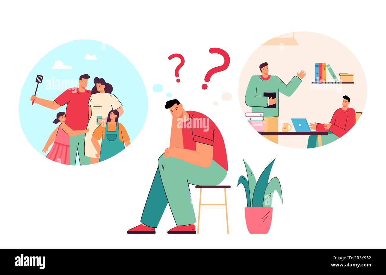 Decision making child Stock Vector Images - Alamy