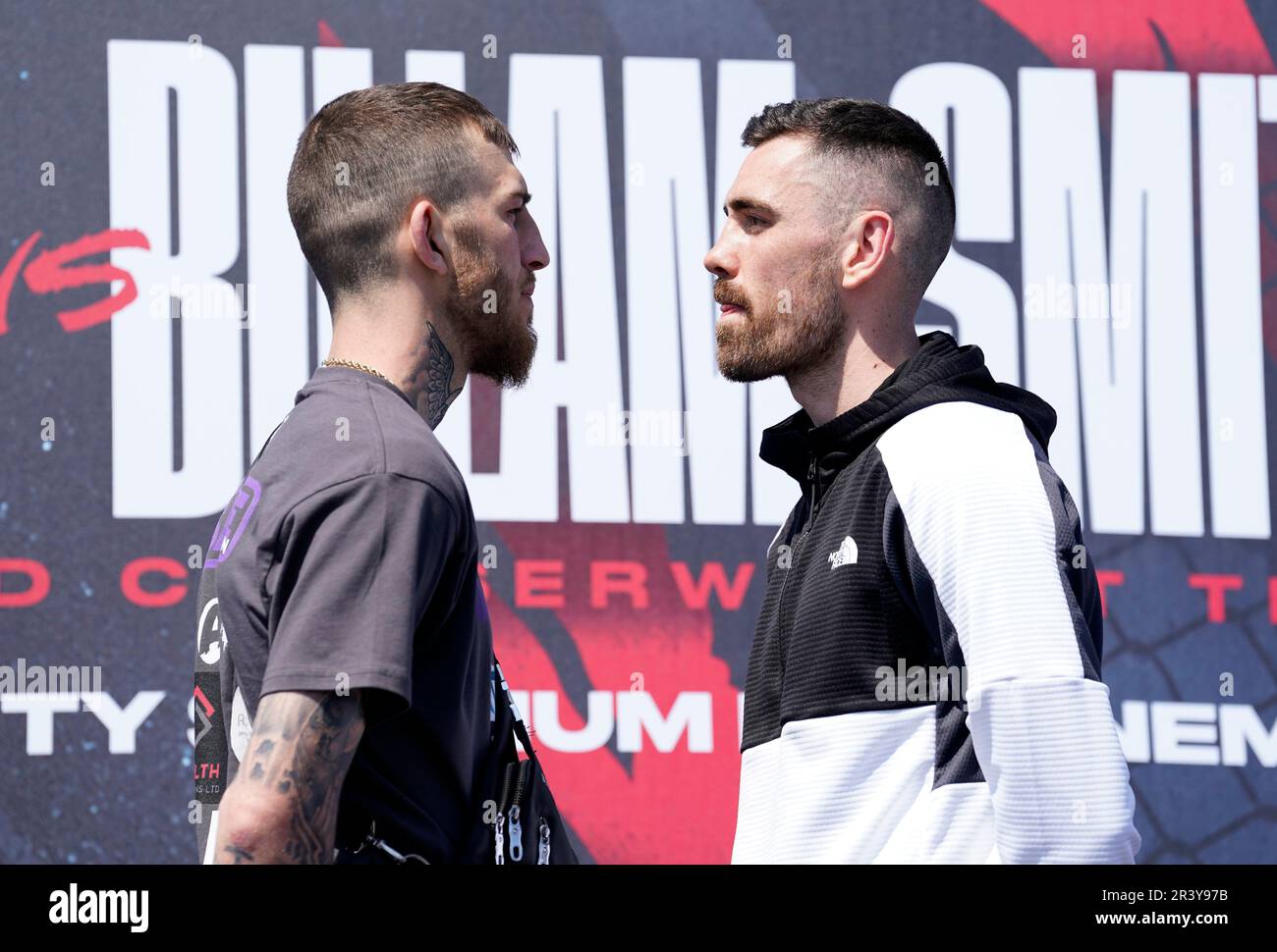 Sam Eggington and Joe Pigford during a press conference at Bournemouth ...