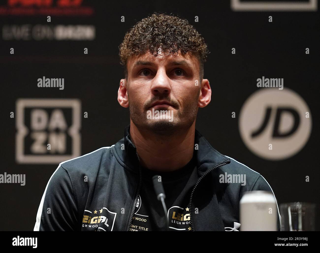 Leigh Wood during a press conference at The Stoller Hall, Manchester ...