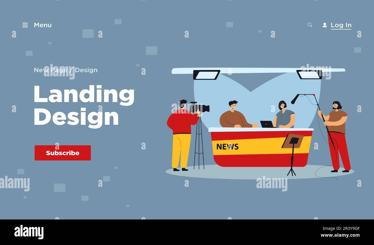 Female journalists Stock Vector Images - Alamy