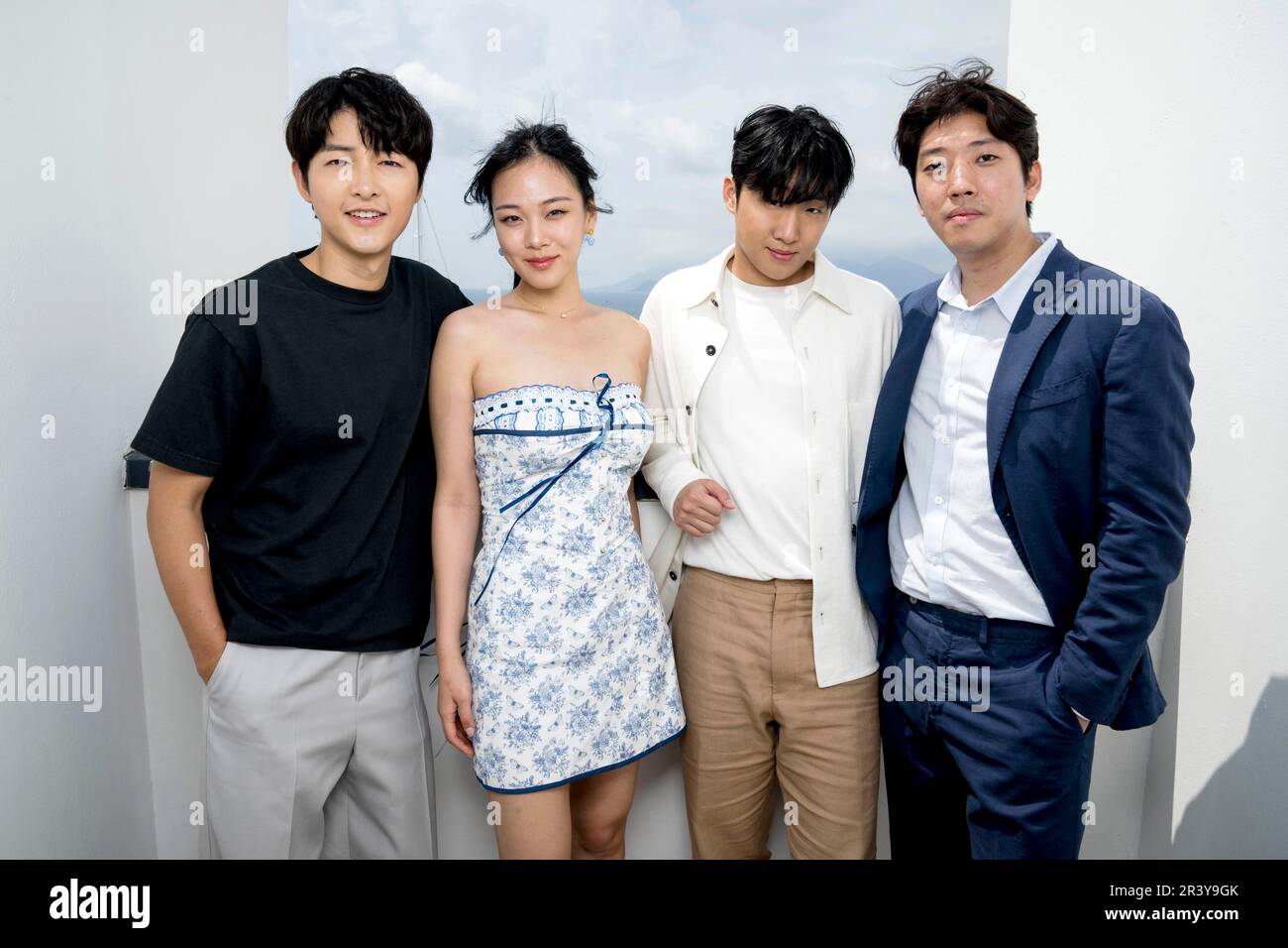 Song Joong-ki, from left, Kim Hyoung-seo, Hong Xa Bin and director Kim ...