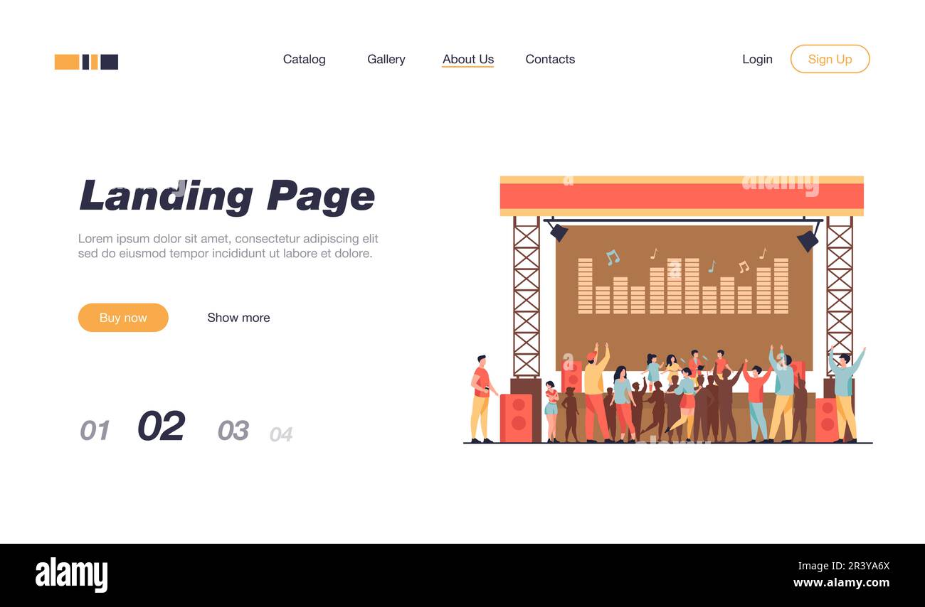 Young people having fun on children concert Stock Vector Image & Art ...