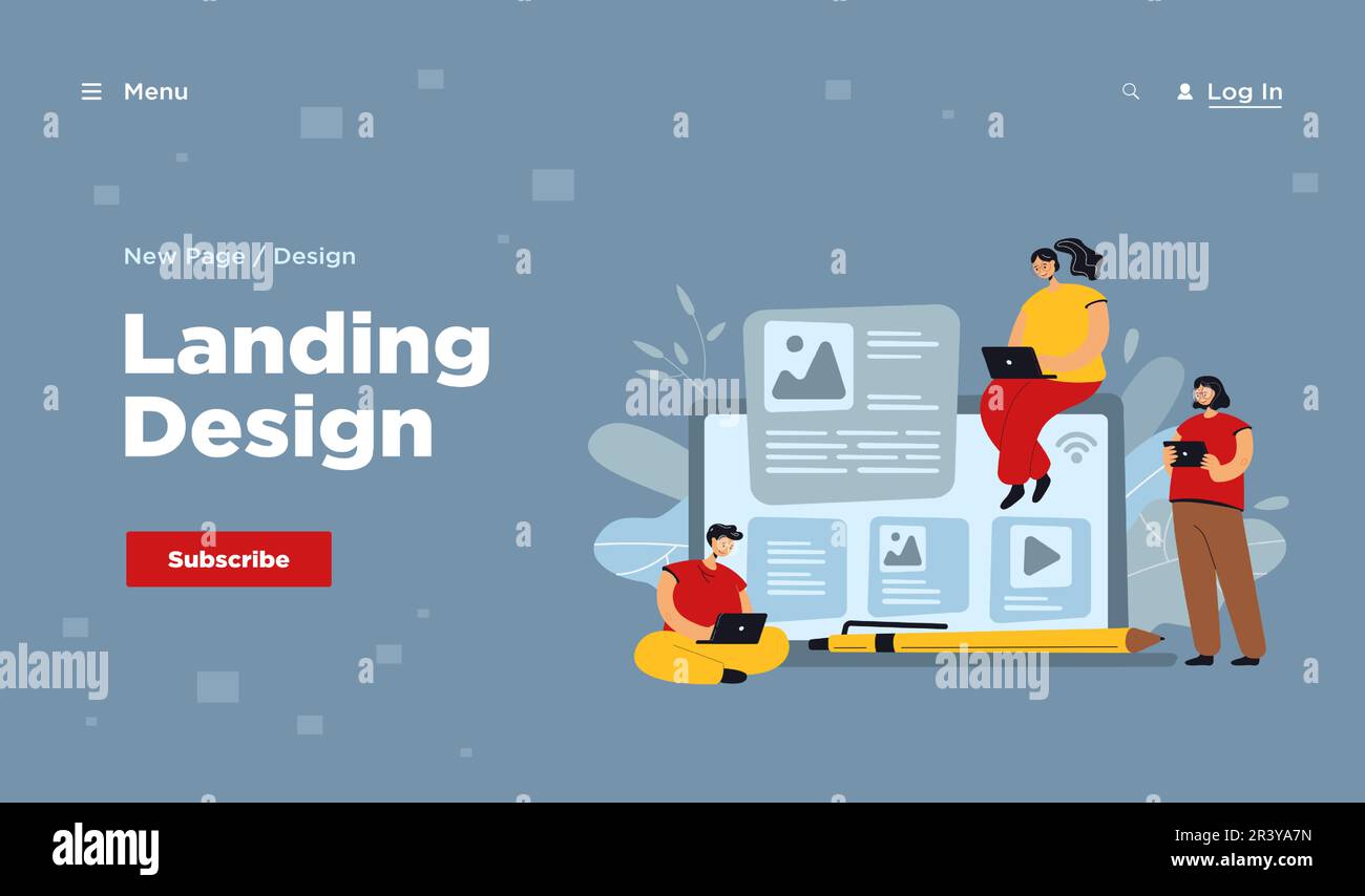 Blog woman Stock Vector Images - Alamy