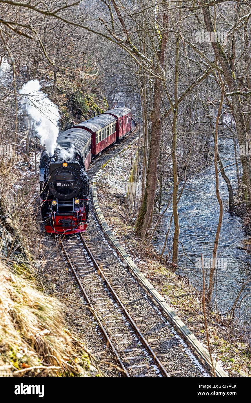 Harz narrow-gauge railway Selketalbahn Harz Stock Photo - Alamy